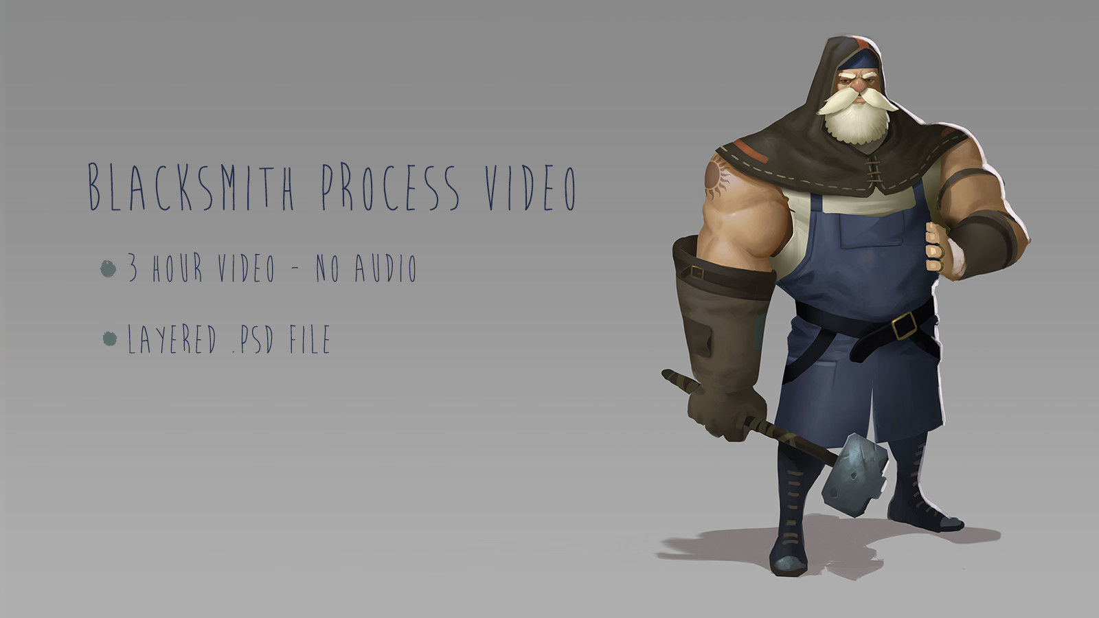 ArtStation - Blacksmith Character Concept Process Video | Tutorials