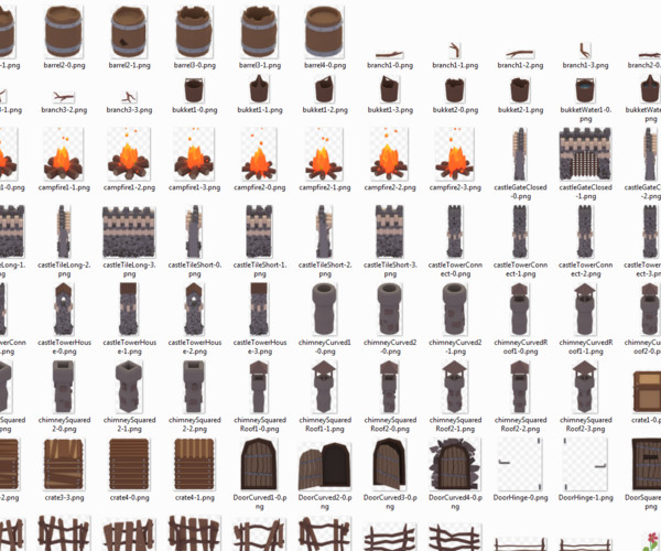 ArtStation - 595+ Medieval 2D Game Asset Pack | Game Assets