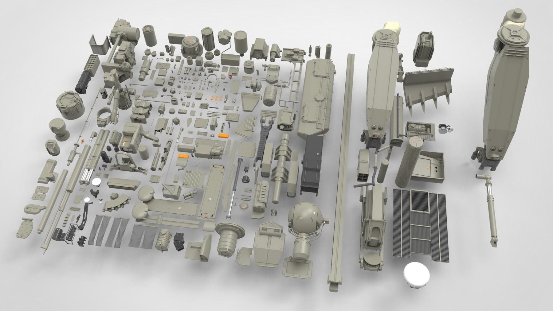 ArtStation - Mechanics collection 1 Kitbash | Resources
