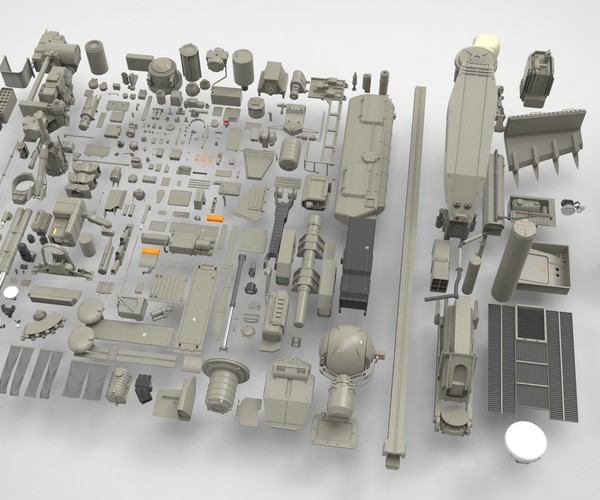 ArtStation - Mechanics collection 1 Kitbash | Resources