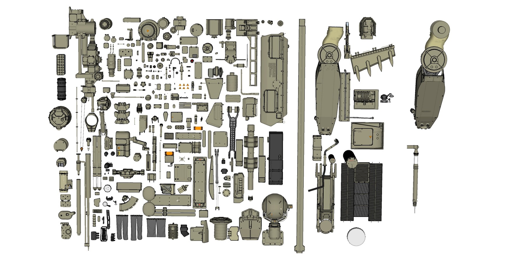 ArtStation - Mechanics collection 1 Kitbash | Resources