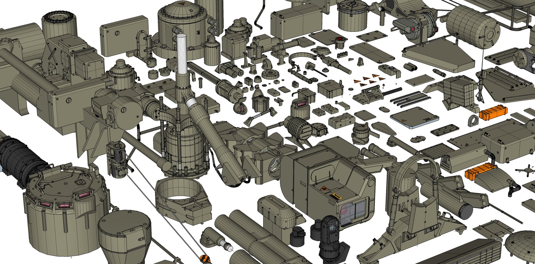 ArtStation - Mechanics collection 1 Kitbash | Resources