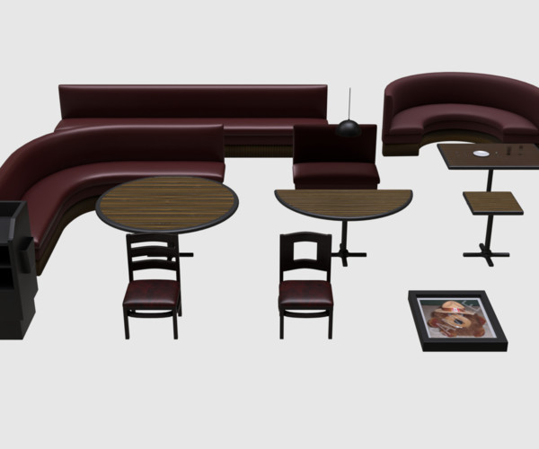 ArtStation - Restaurant Asset Pack | Game Assets