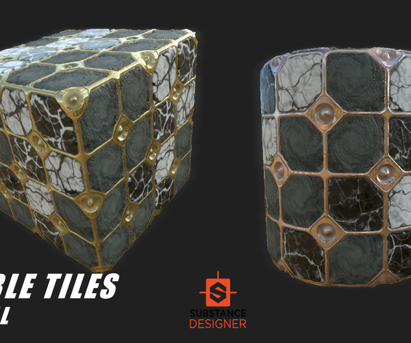 ArtStation - Marble Tiles | Game Assets