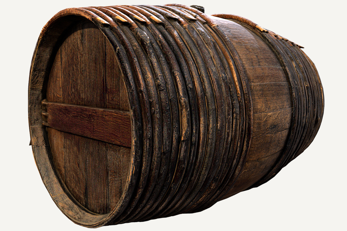 ArtStation - Photorealistic Wooden Barrel | Game Assets