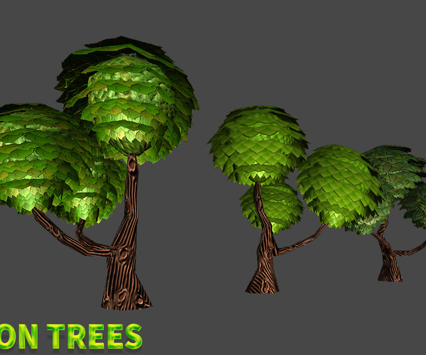 ArtStation - Toon Trees Pack | Game Assets