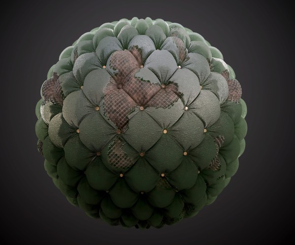 ArtStation - Fabric Leather Tufted Chair Cushion Seamless PBR Texture ...