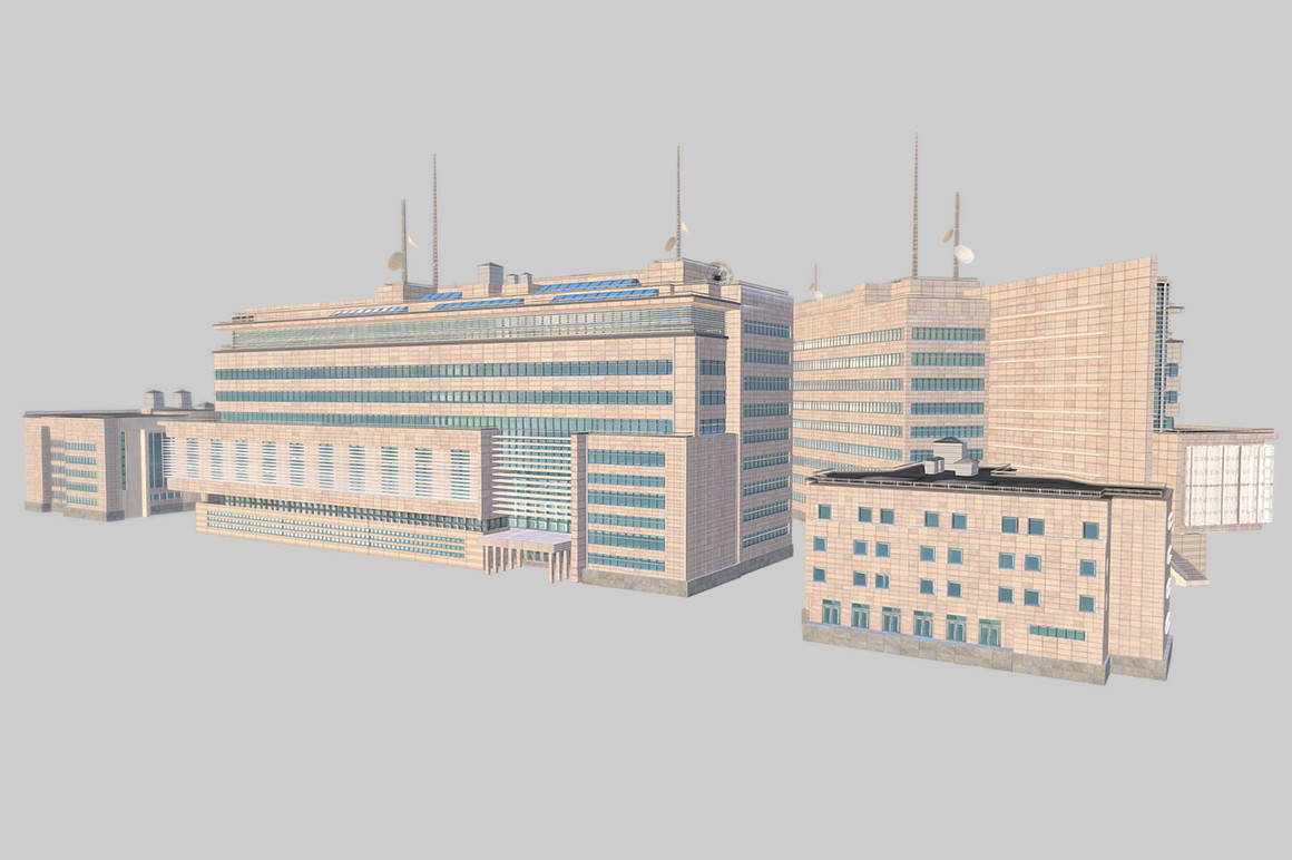 ArtStation - Modern Buildings Set | Game Assets