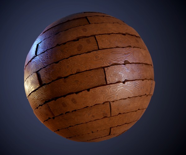 ArtStation - Wood Floor Stylized Planks Old Decay Cartoon Seamless PBR ...