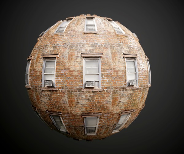 ArtStation - Brick Building Appartment Derelict City Window Seamless ...