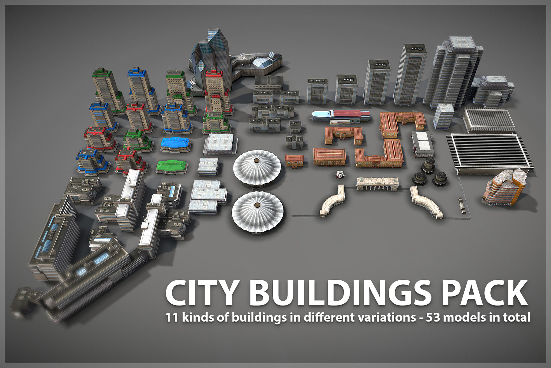 ArtStation - Buildings Pack | Game Assets