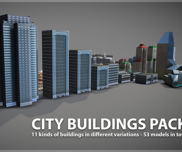 ArtStation - Buildings Pack | Game Assets