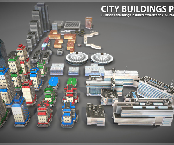 ArtStation - Buildings Pack | Game Assets