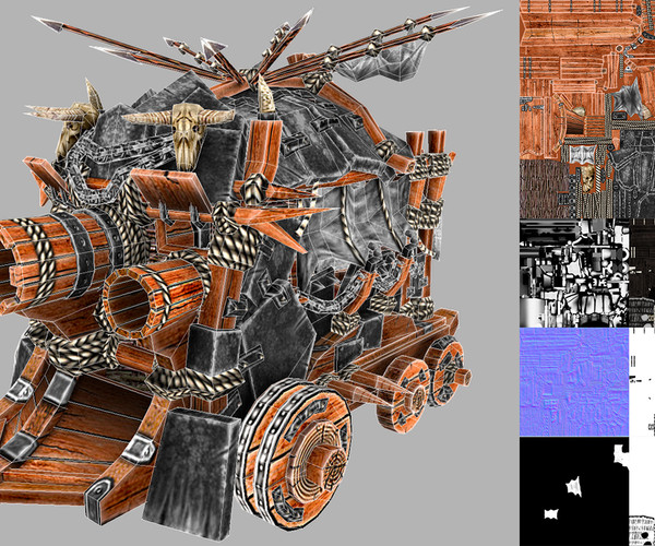 ArtStation - Medieval Tank | Game Assets