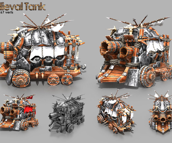 ArtStation - Medieval Tank | Game Assets