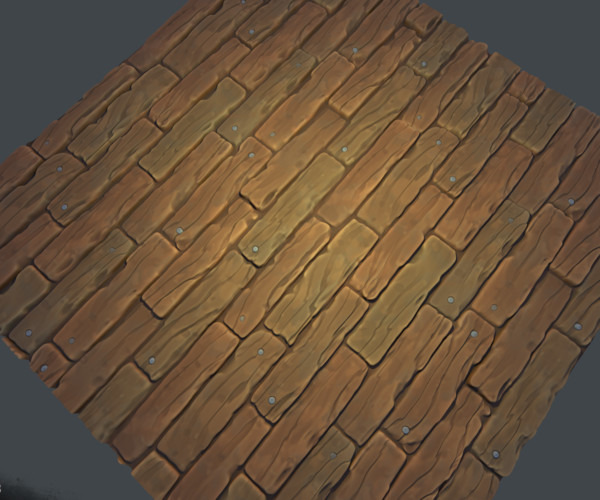 ArtStation - Stylized Wood Planks Material | Game Assets