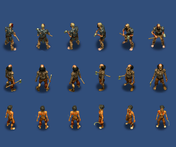 ArtStation - 3 Zombies Pack | Game Assets