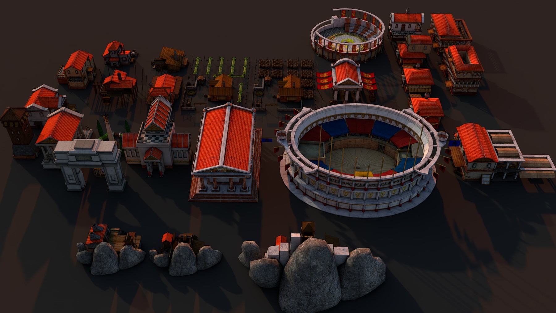 ArtStation - Rome city Package | Game Assets