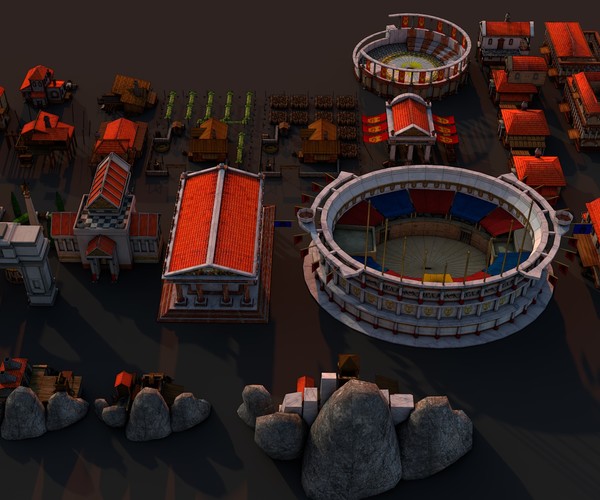 ArtStation - Rome city Package | Game Assets