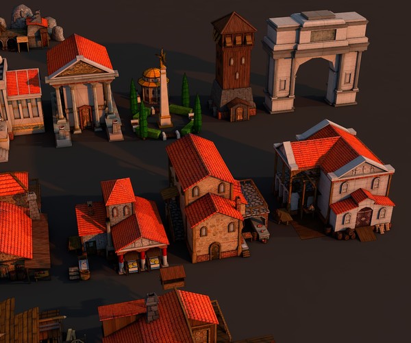 ArtStation - Rome city Package | Game Assets