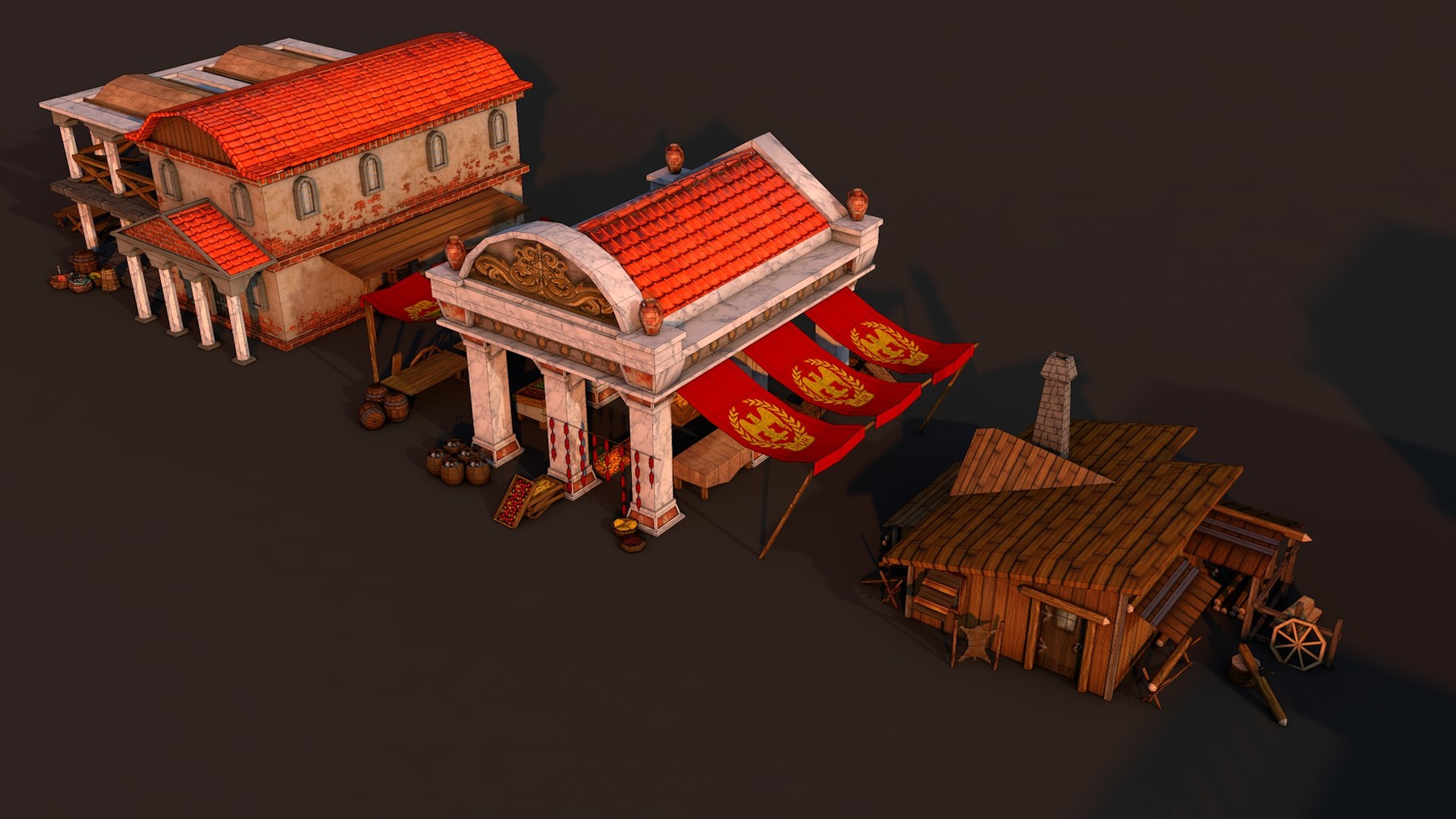 ArtStation - Rome city Package | Game Assets