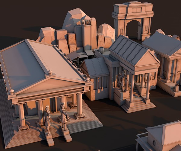 ArtStation - Rome city Package | Game Assets