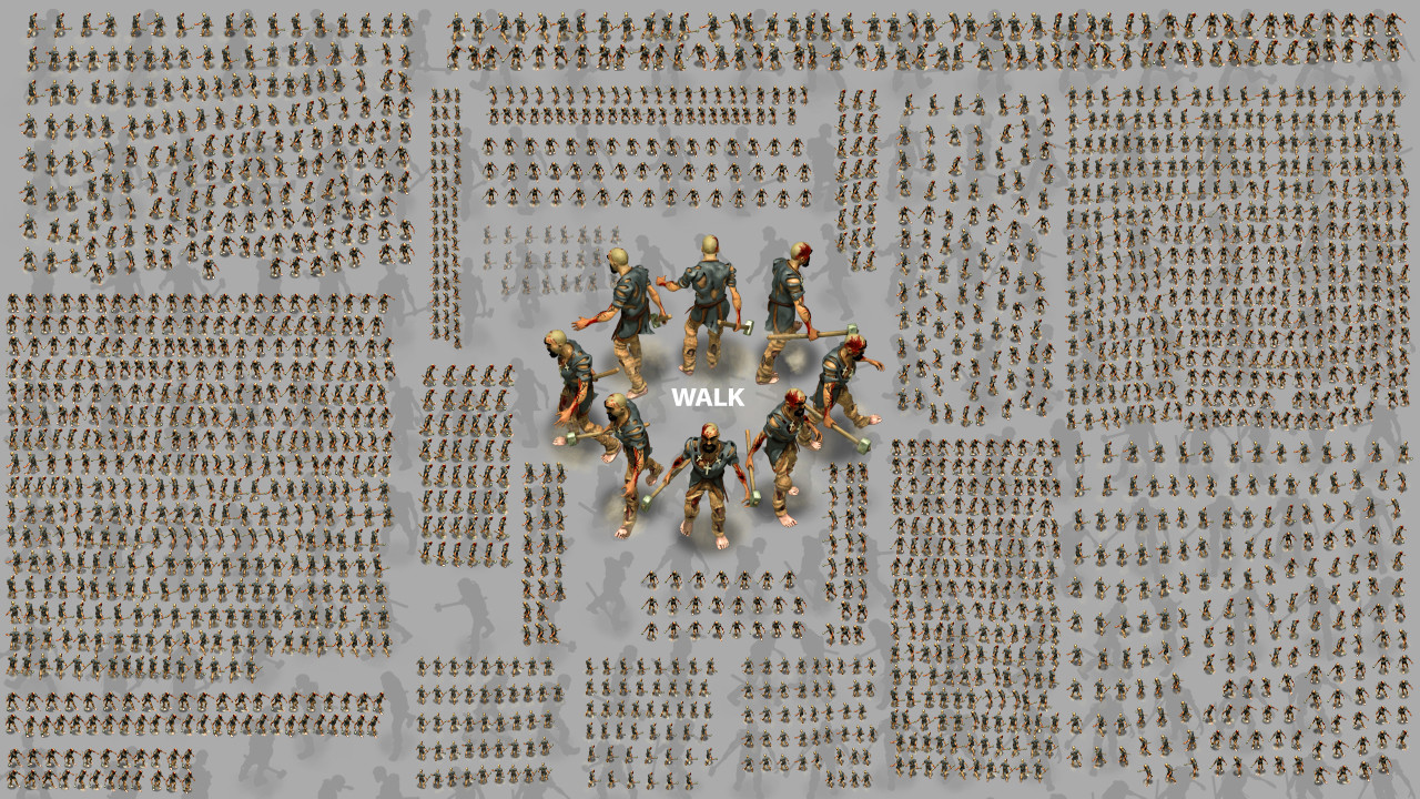 ArtStation - 2D Hummer Zombie Man | Game Assets