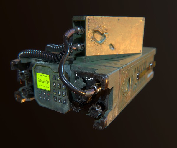 ArtStation - Military Radio Game Ready 3D Model | Game Assets