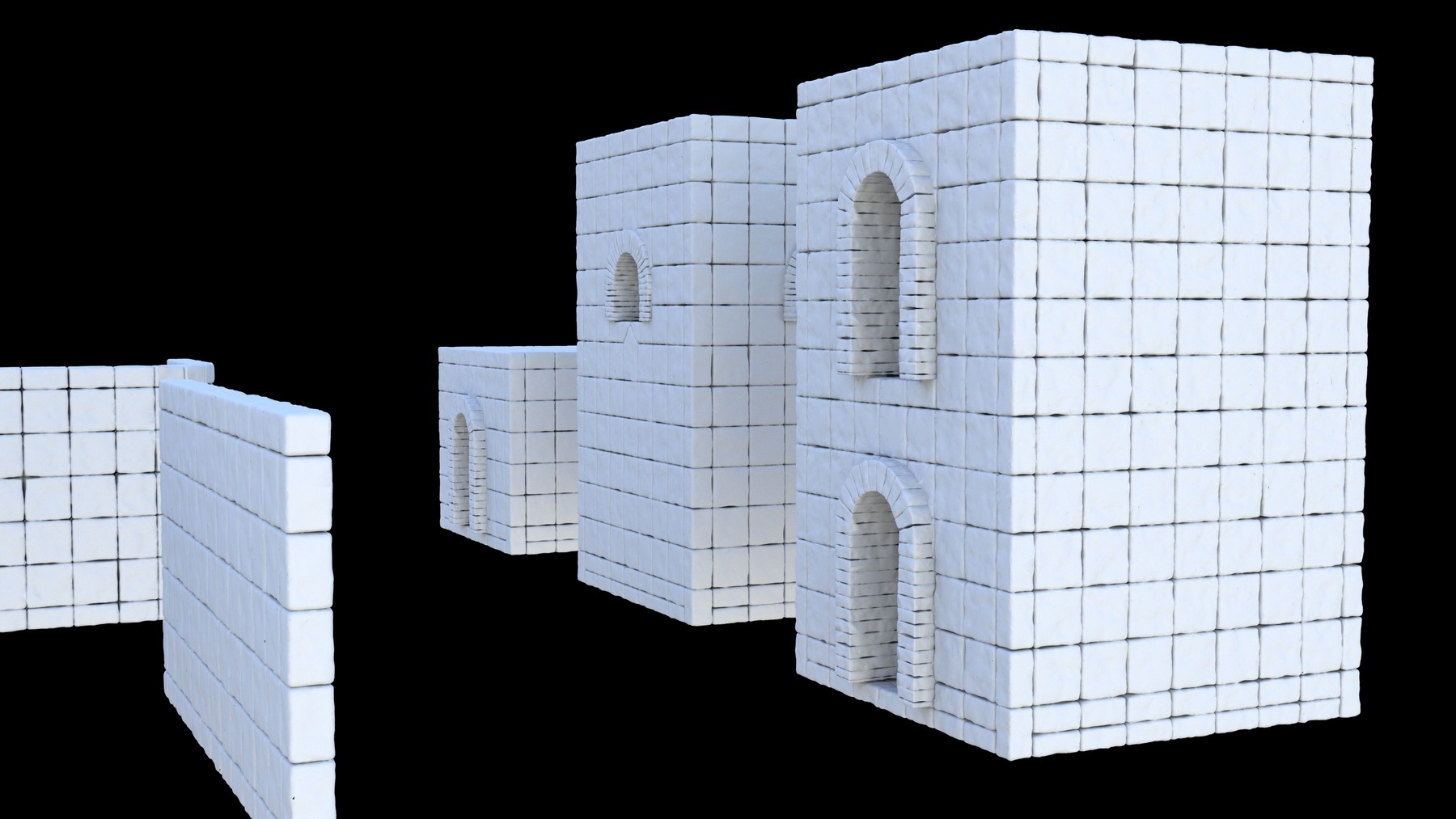ArtStation - Procedural Rock Castle Models | Resources