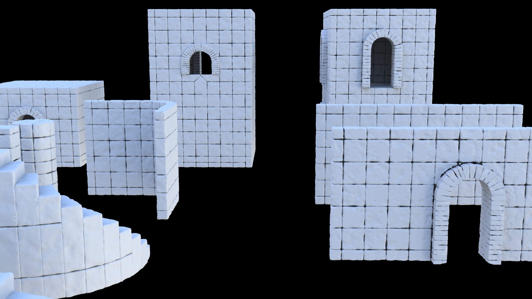 ArtStation - Procedural Rock Castle Models | Resources