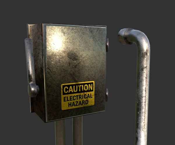 ArtStation - Electrical Box Utility City Street Element Power Supply ...