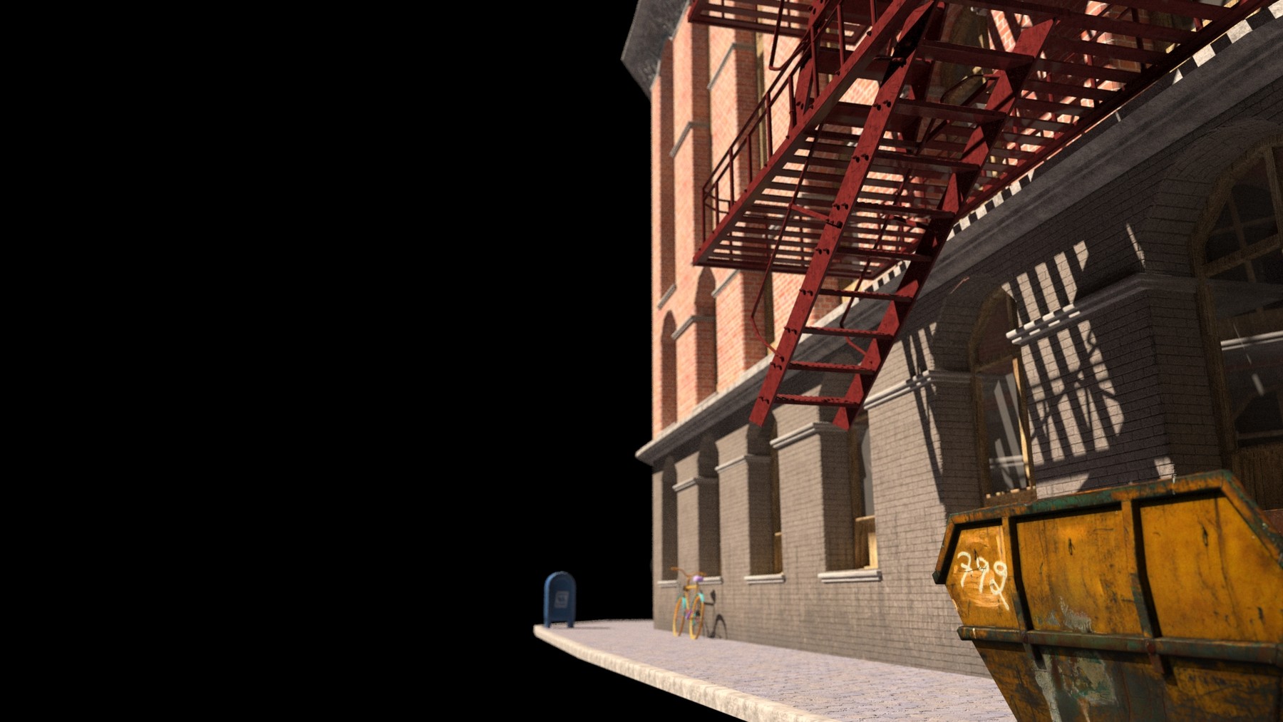 ArtStation - Corner building | Game Assets