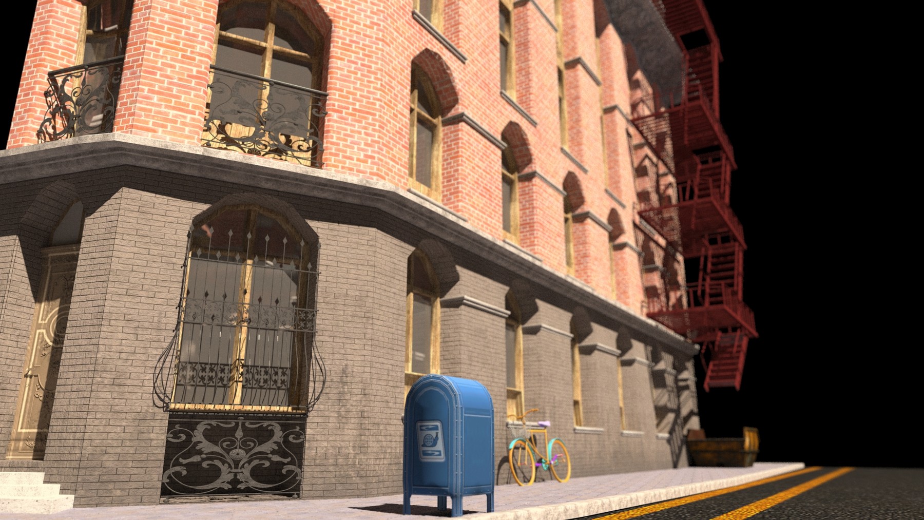 ArtStation - Corner building | Game Assets