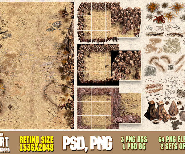 ArtStation - Desert Game Background | Game Assets