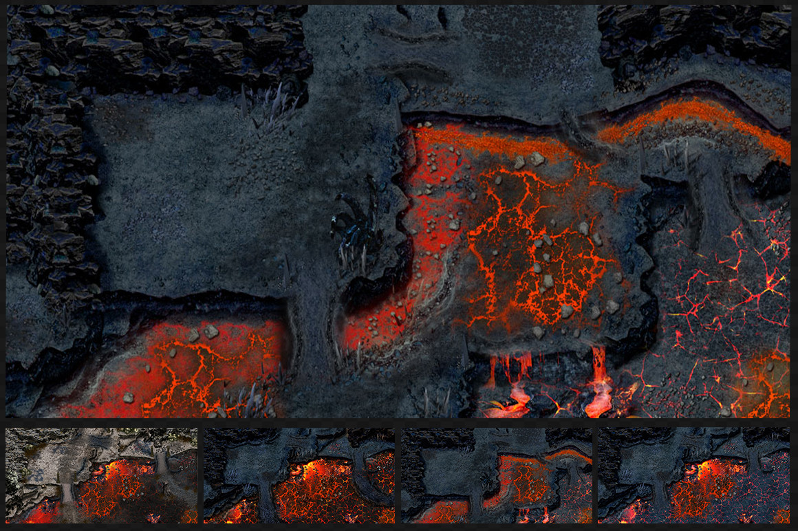 ArtStation - LAVA GAME BACKGROUND TILES AND DECAL | Game Assets