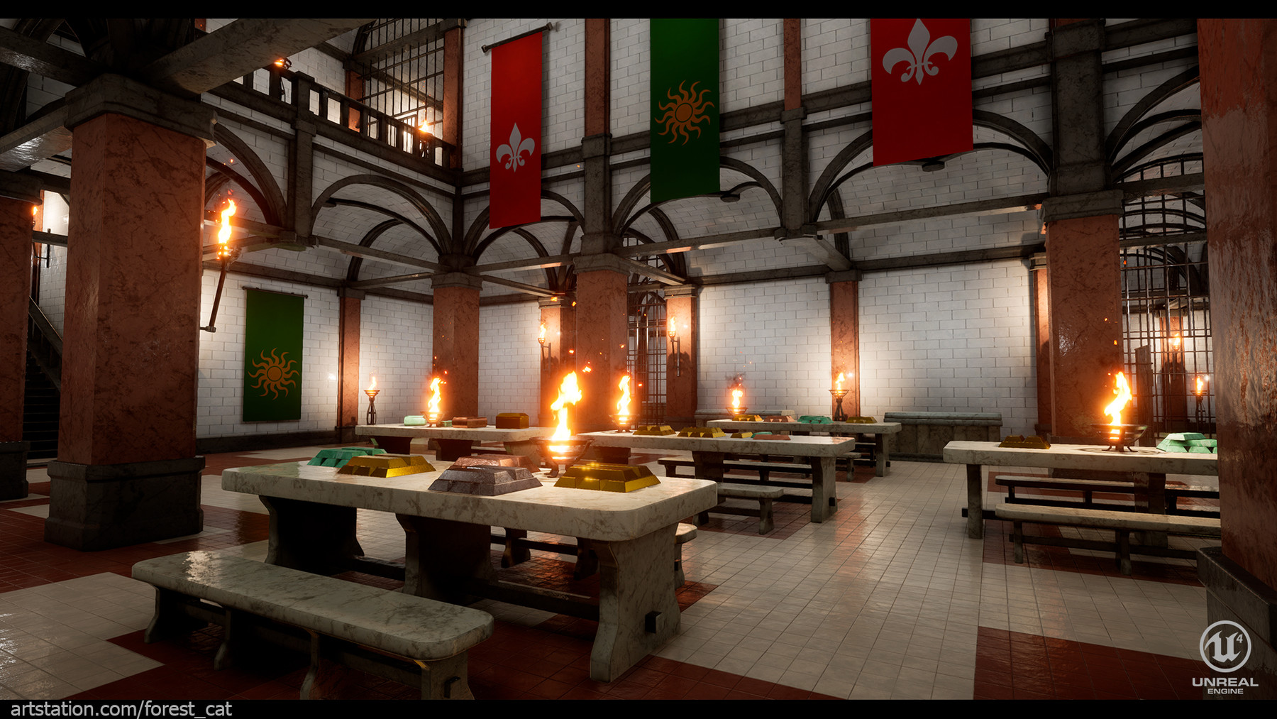 ArtStation - UE4 Modular Palace Dungeon A | Game Assets