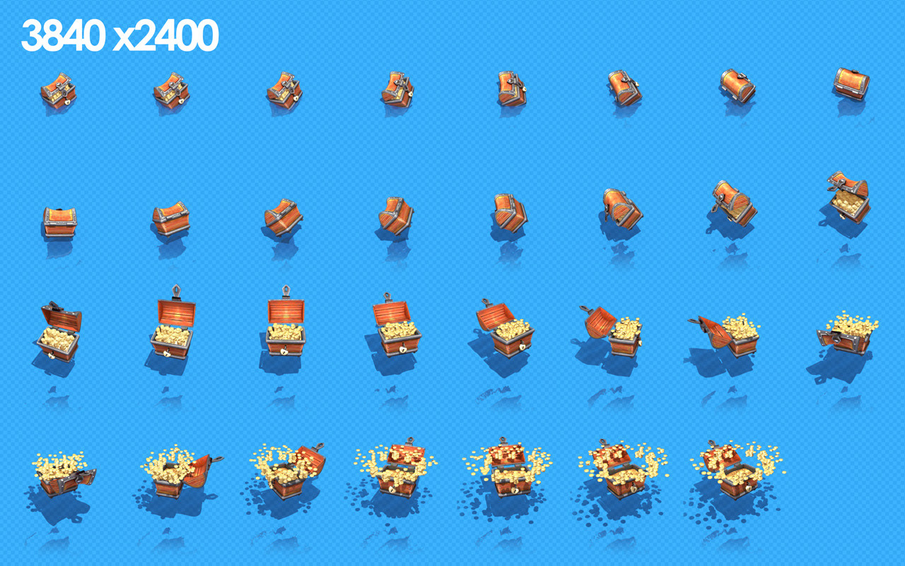 ArtStation - 2D GOLD CHEST | Game Assets