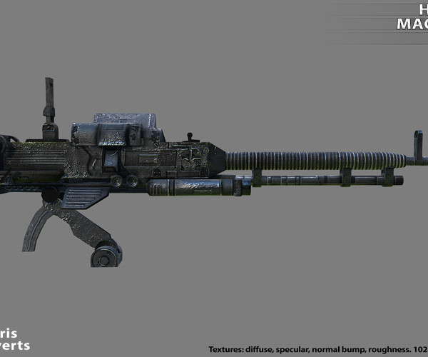 ArtStation - Heavy Machine Gun | Resources