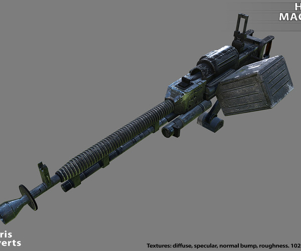 ArtStation - Heavy Machine Gun | Resources