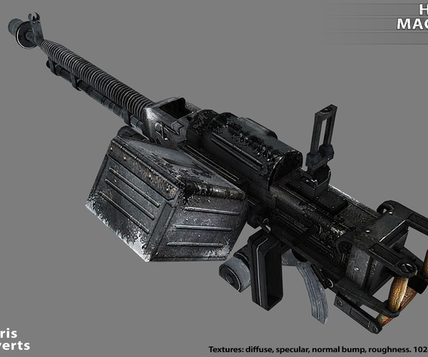 ArtStation - Heavy Machine Gun | Resources