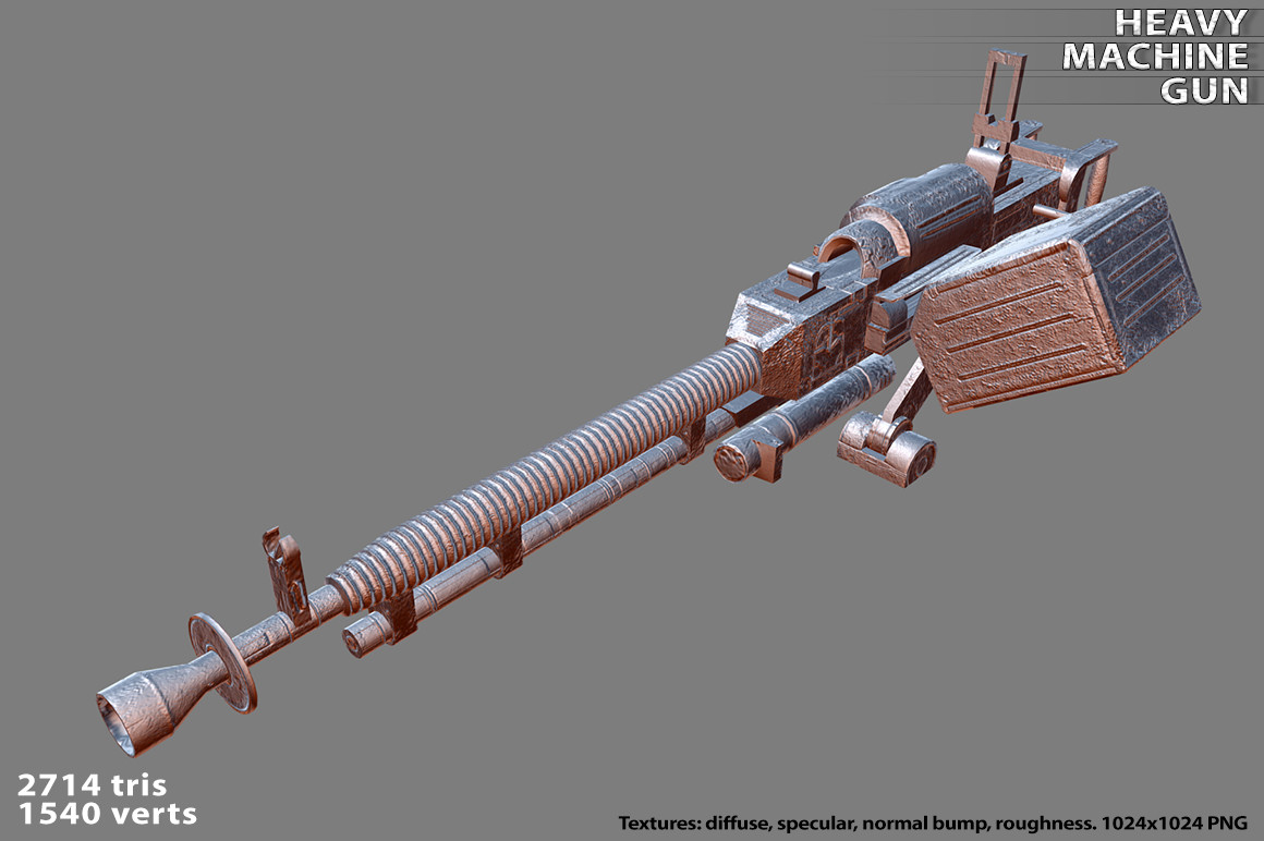 ArtStation - Heavy Machine Gun | Resources
