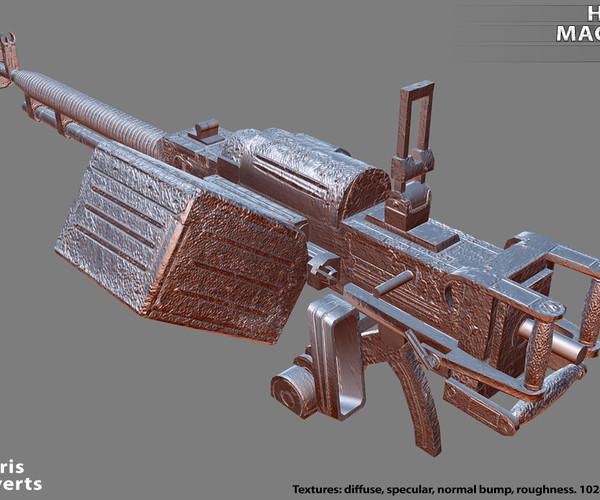 ArtStation - Heavy Machine Gun | Resources