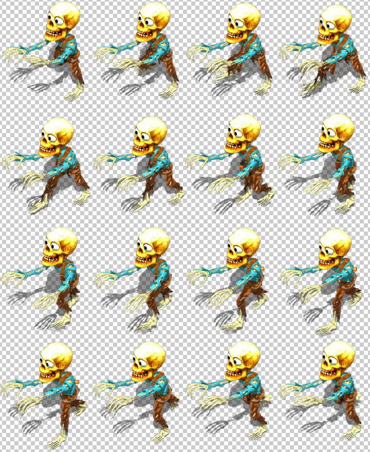 ArtStation - 2D TOON SKELETON | Game Assets