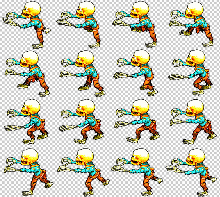 ArtStation - 2D TOON SKELETON | Game Assets