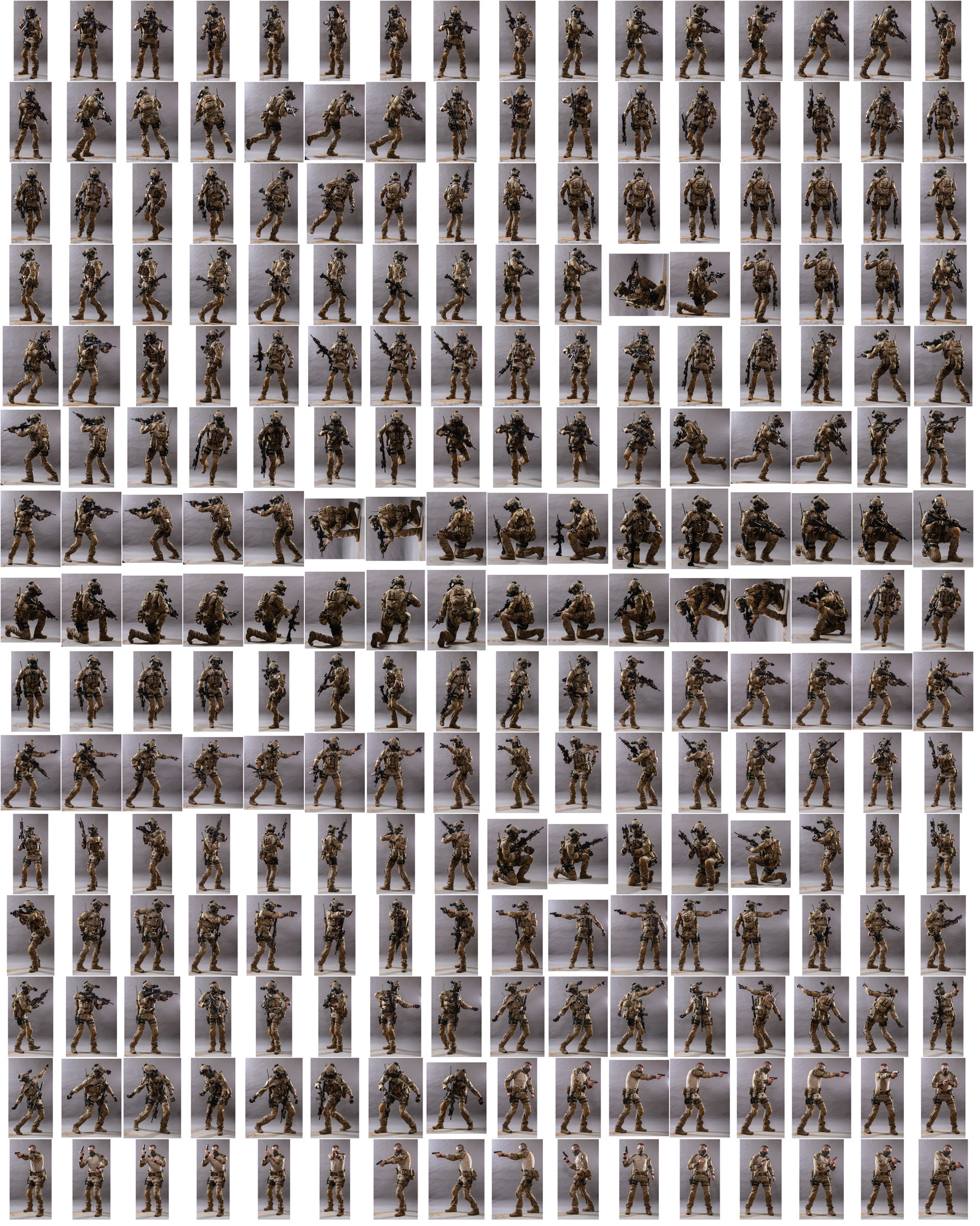 ArtStation - POSE REFERENCE PACK - MODERN SOLDIER #01 | Resources