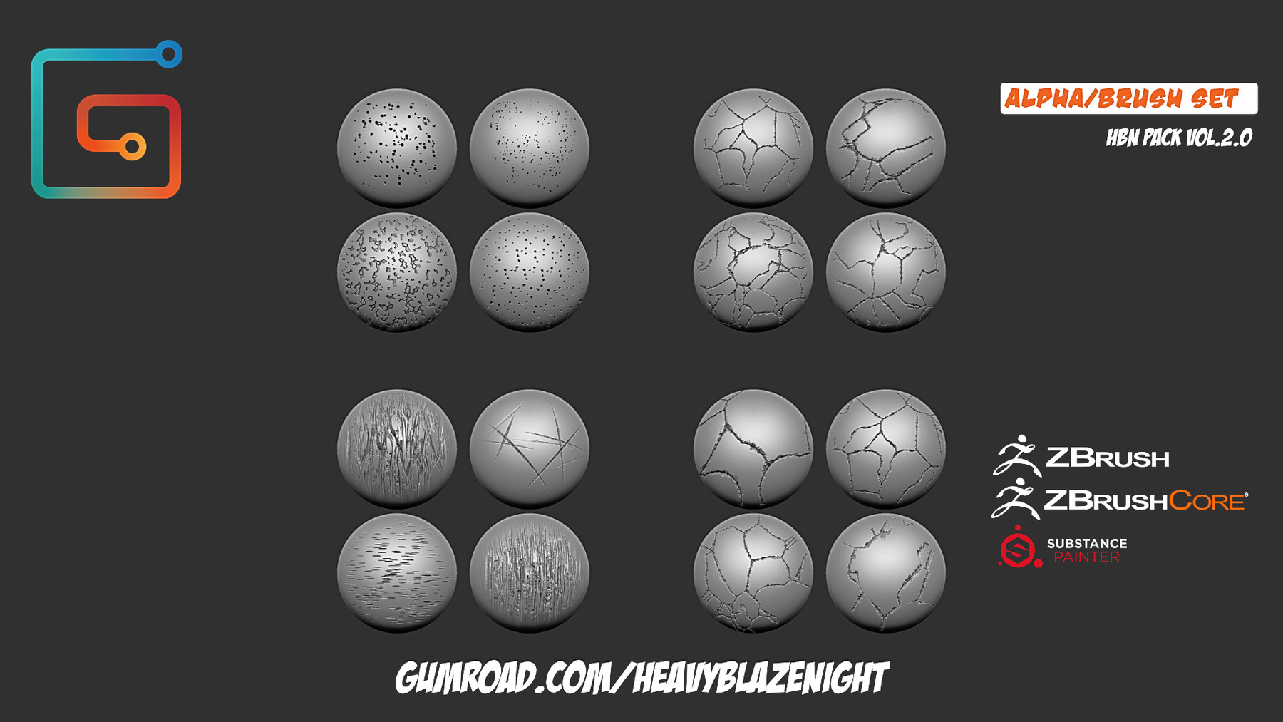 ArtStation - ZBrushCore Organic/Hardsurface alphas | Brushes