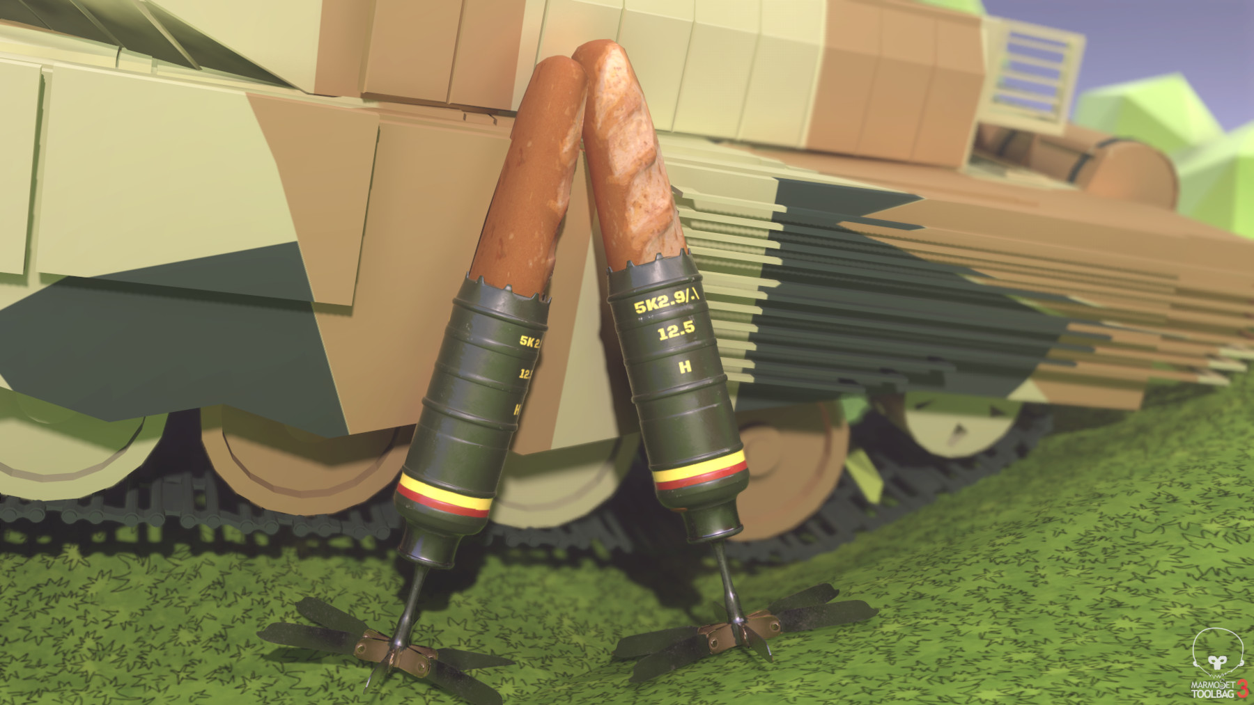 ArtStation - French shells cartoons | Resources
