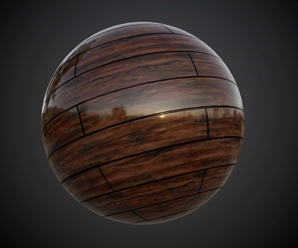 ArtStation - Wood Floor Planks Gloss Seamless PBR Texture | Game Assets