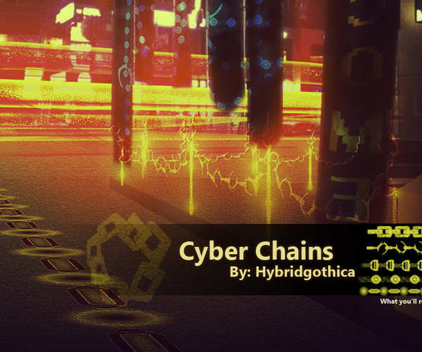 ArtStation - Cyber Chains Brushes. | Brushes