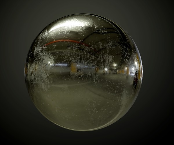 ArtStation - Metal Chrome Scratched Grunge Seamless PBR Texture | Game ...